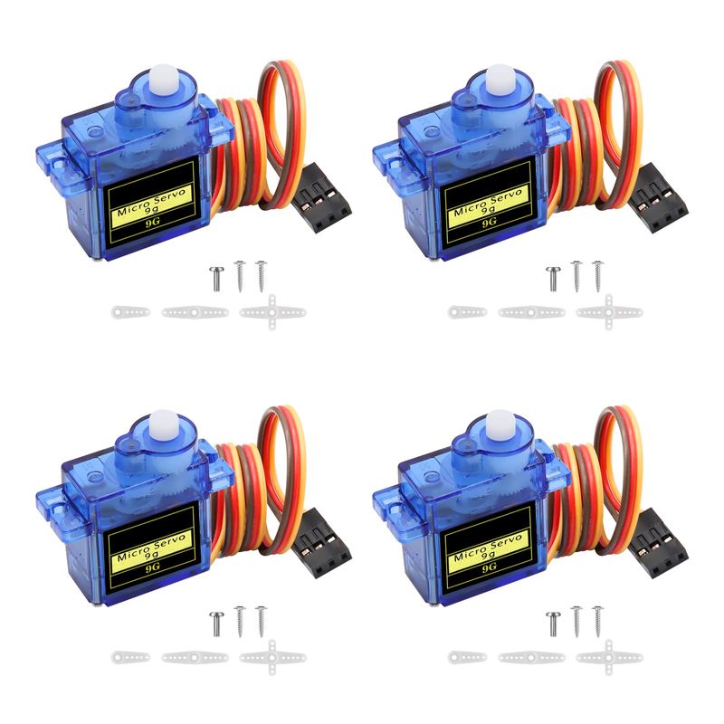 Micro Servo Motor Kit Binghe 4 Pieces 9G Micro Servo Motor Mini Micro ...