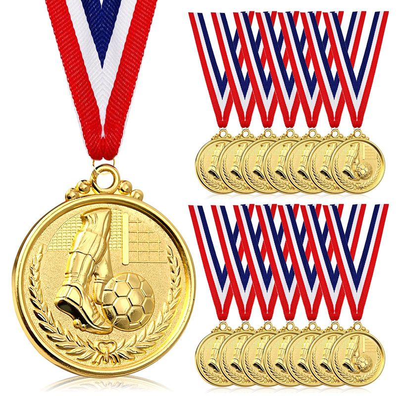 PRITOK Football Medals for Kids: 15 Pack of Champion Awards with ...