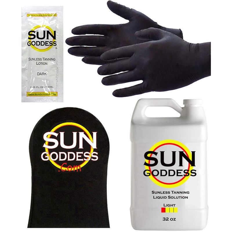 Sun Goddess - LIGHT - 32 oz - Spray Tan Solution - BEST COMBO DEAL ...