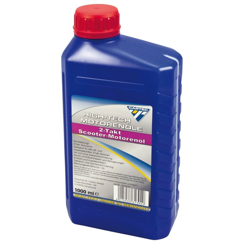 Cartec Engine Oil Two-Stroke High-Tech Scooter SPE 1L - Made in Germany ...