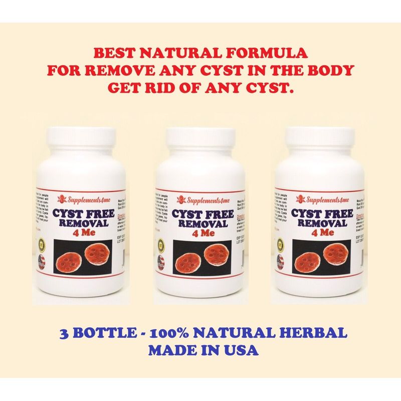 REMOVAL CYST FREE - TO TREAT & PREVENT Made in USA - 120 capsules - 100 ...
