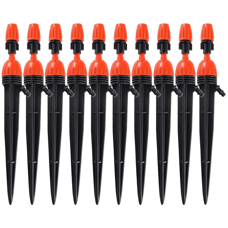 VooGenzek 10 PCS Adjustable Drip Emitters Water Irrigation Drippers Kit ...