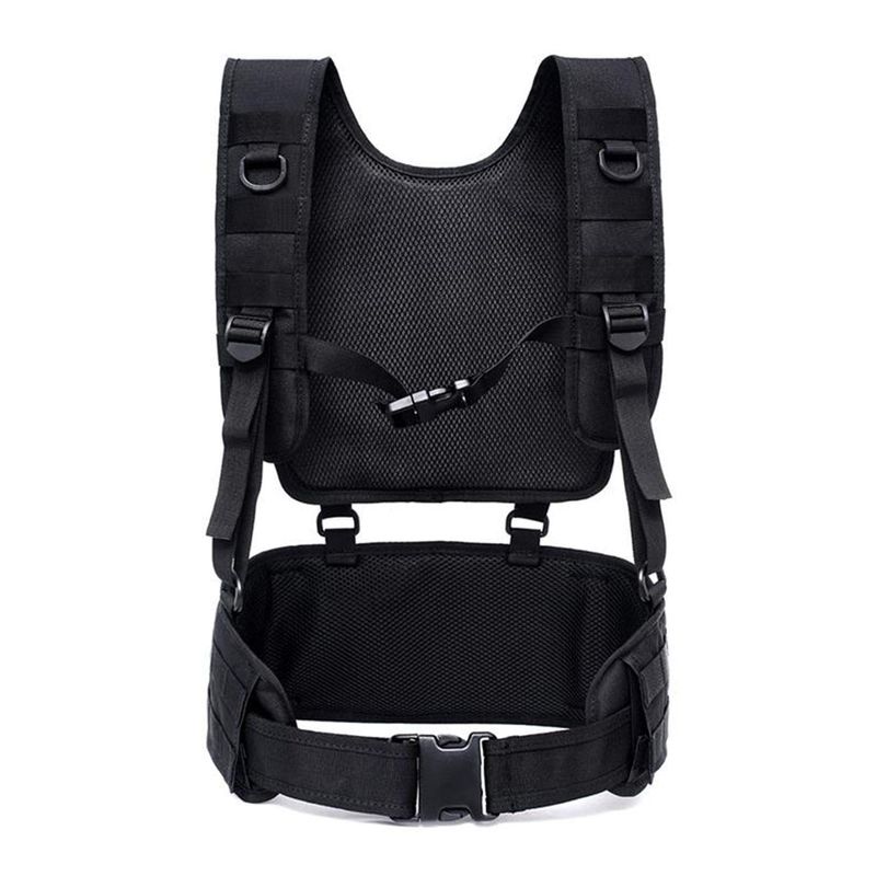 JADEDRAGON Tactical Padded Battle Belt with Detachable Suspender Straps ...
