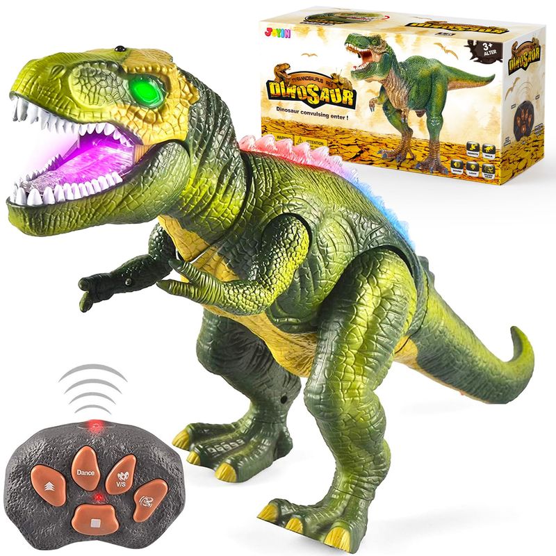 JOYIN LED Light Up Remote Control Dinosaur Walking and Roaring ...
