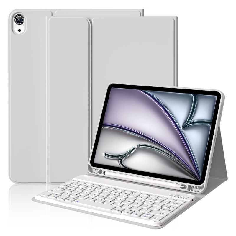ZOYU Keyboard Case for iPad Air 11 Inch M3 (2025) / M2 (2024), iPad Air ...