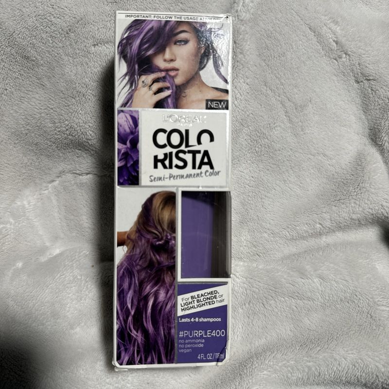 L'oreal Paris Colorista Semi-permanent Hair Color Dye Purple 400 Hc4 ...