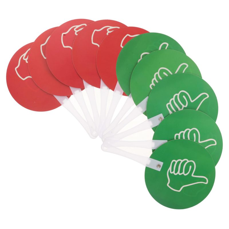 NUOBESTY 10Pcs Classroom Voting Paddles for Teachers, Plastic Thumbs up ...