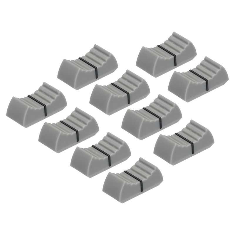 uxcell Straight Slide Potentiometer Flat Push Knob Plastic Flat Push Knob for Potentiometer ...