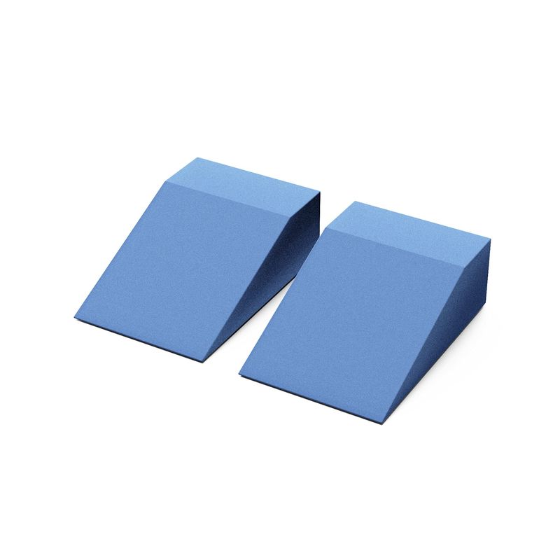 StrongTek Yoga Foam Wedge Blocks (Pair) Soft Wrist Wedge, Supportive ...