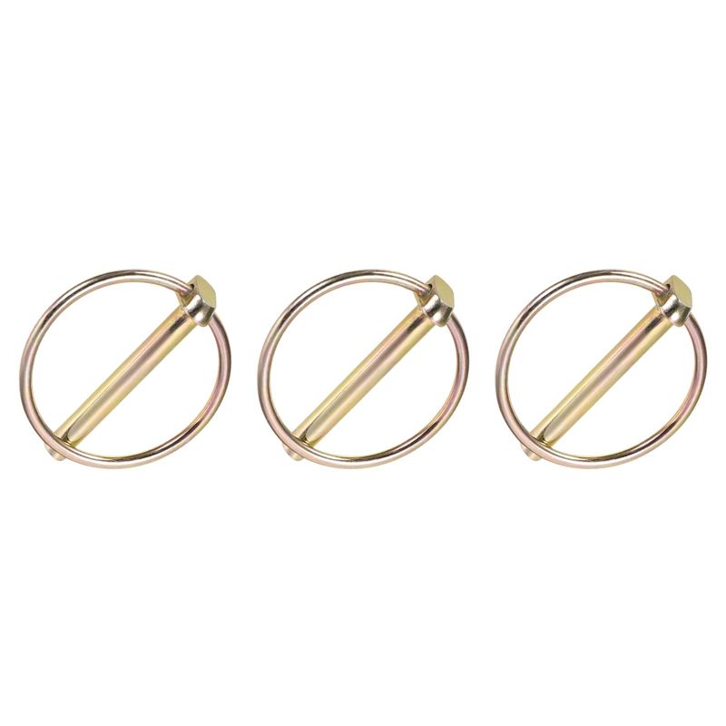 METALLIXITY 3PCS Lynch Pin with Ring (6mmx45mm) Carbon Steel Lynch Pin ...