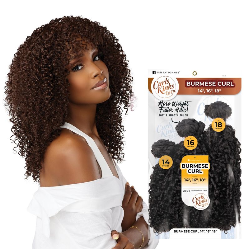 Sensationnel CKCO bundles multi weavinghair - burmese curl synthetic ...