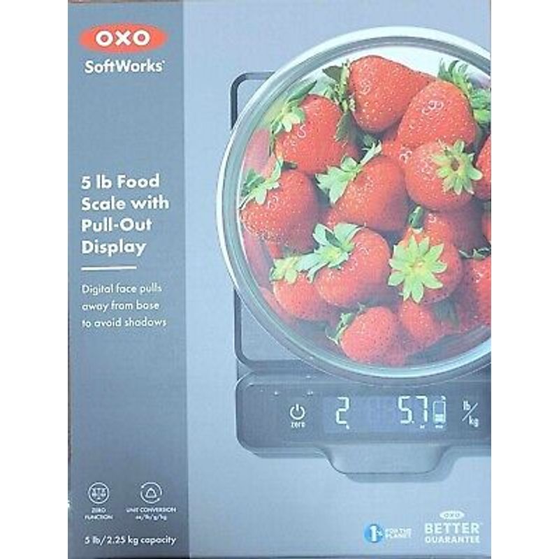 OXO Softworks 5 Lb Food Scale With Pull Out Display - 21177200 **NEW ...