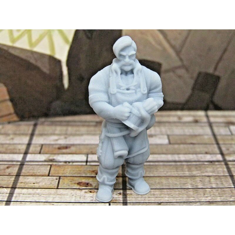 Bartender Barkeeper Tavern Owner Miniature Mini 3D Printed Resin Model ...
