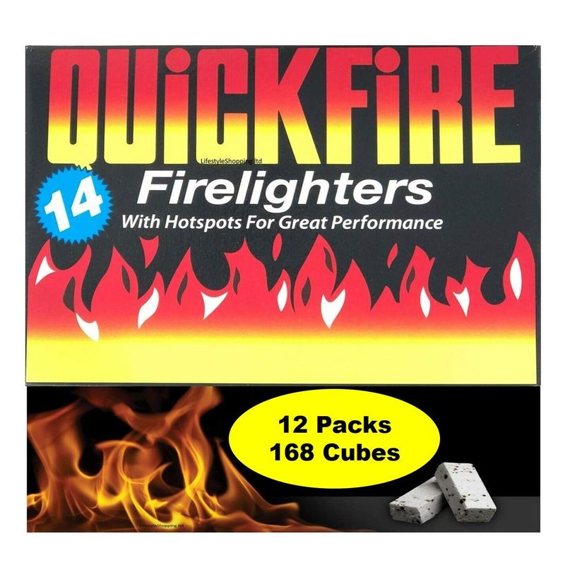 Fire Lighters Quickfire Firelighters Bulk Pack Hotspots Burners BBQ ...