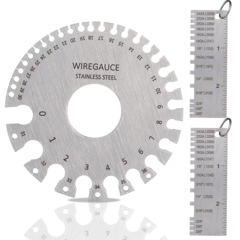 Sheet Metal Gauge & Dual-Sided Round Thickness Metal Gauge - Wire Gauge ...
