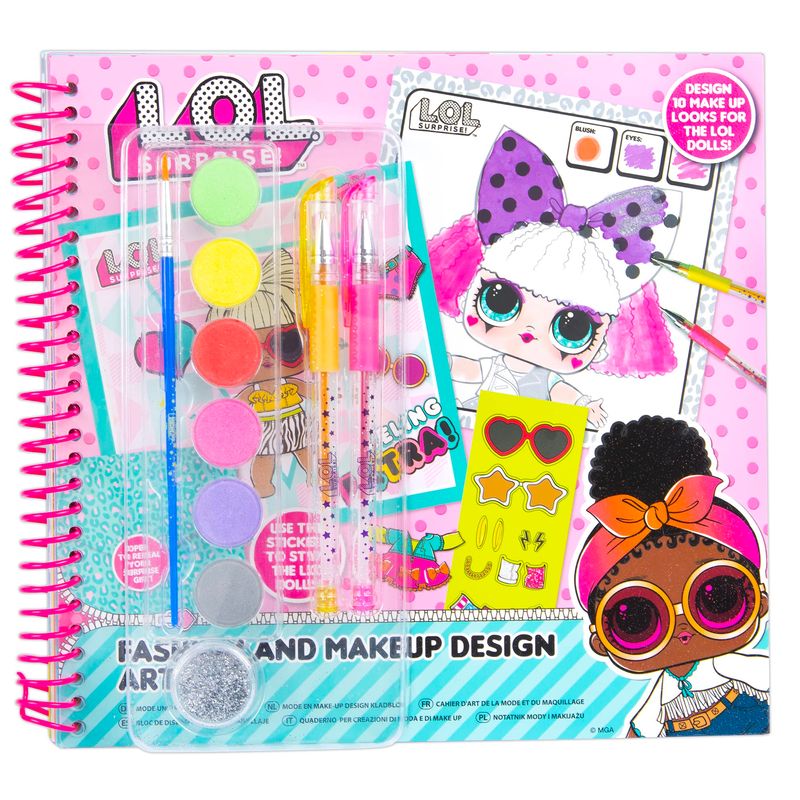 LOL Doll Fashion Art Pad - Makeup & Fashion Design Kit - LOL Gifts for ...