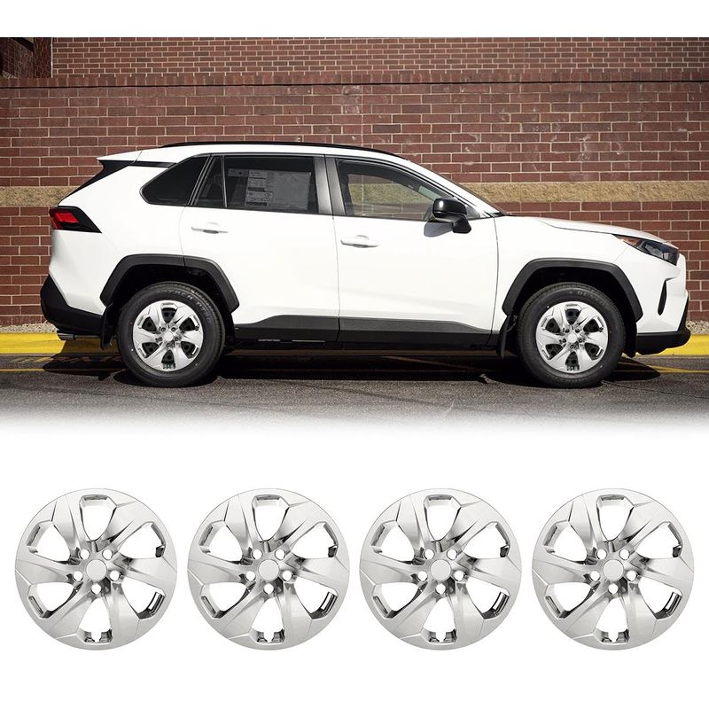 Winjet Wheel Covers Replacements 17'' Hubcaps for Toyota Rav4 2013-2018 ...
