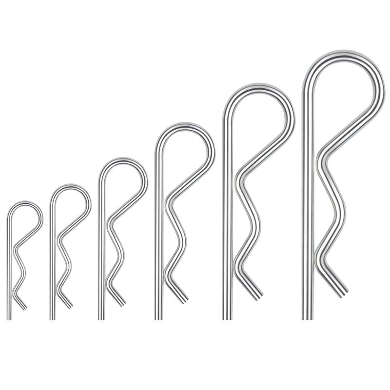 30 PCS R Clips Split Pins, Leryati Cotter Pins Assortment Kit with ...