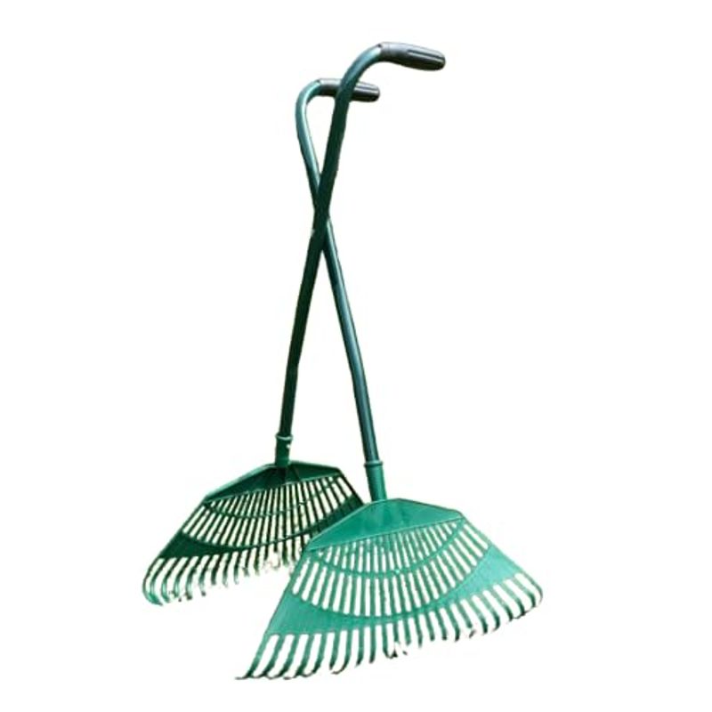 Vision4ever 1Pcs Long Handled Leaf Collecting Rake Grabs Garden Leaves ...
