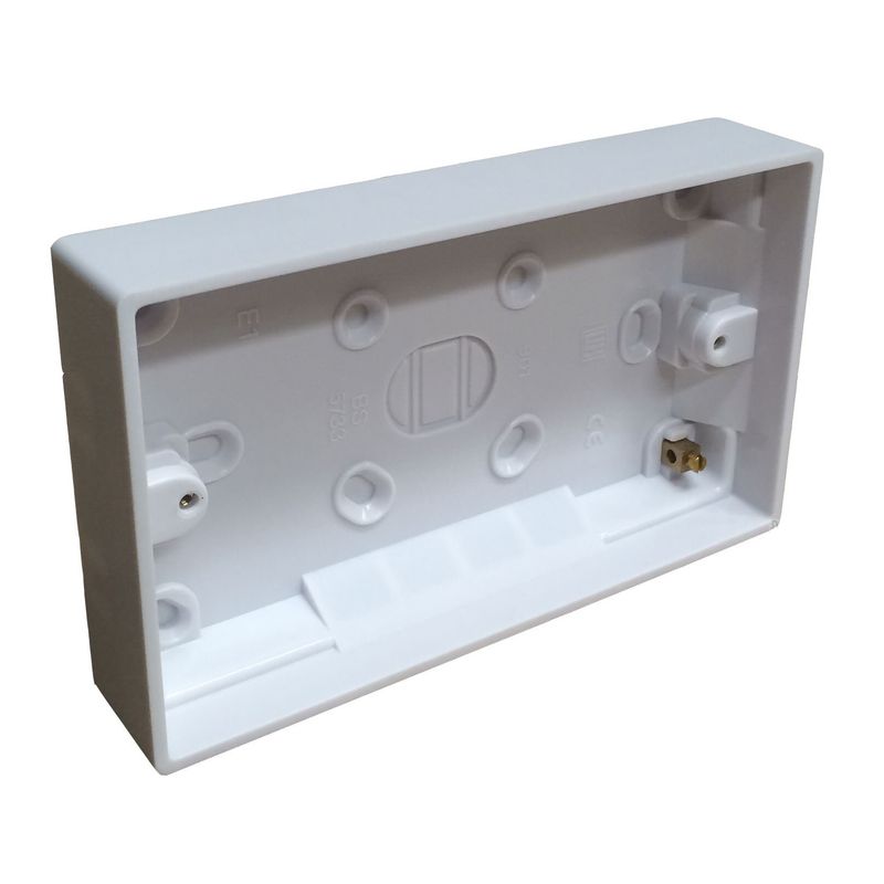 25mm 2 Gang 2 Gang Electrical Socket Surface Mount Back Box - Online ...