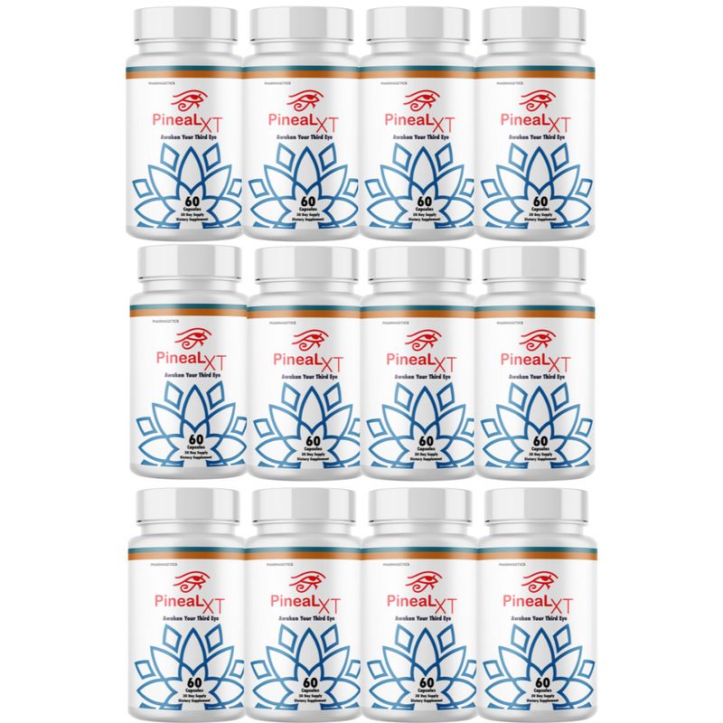 Pineal XT, PinealXT Pineal Gland Support & Energy Pills - 12 Bottles ...