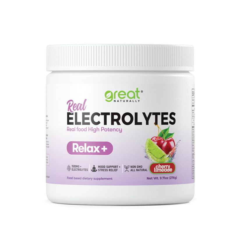 Great Naturally Relax+ Cherry Limeade Calming Electrolyte Supplement ...