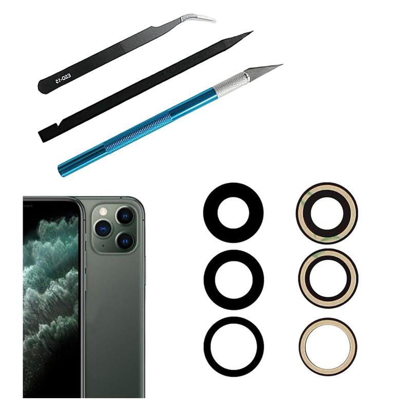 Rear Camera Glass Lens Replacement for iPhone 11 Pro and iPhone 11 Pro ...