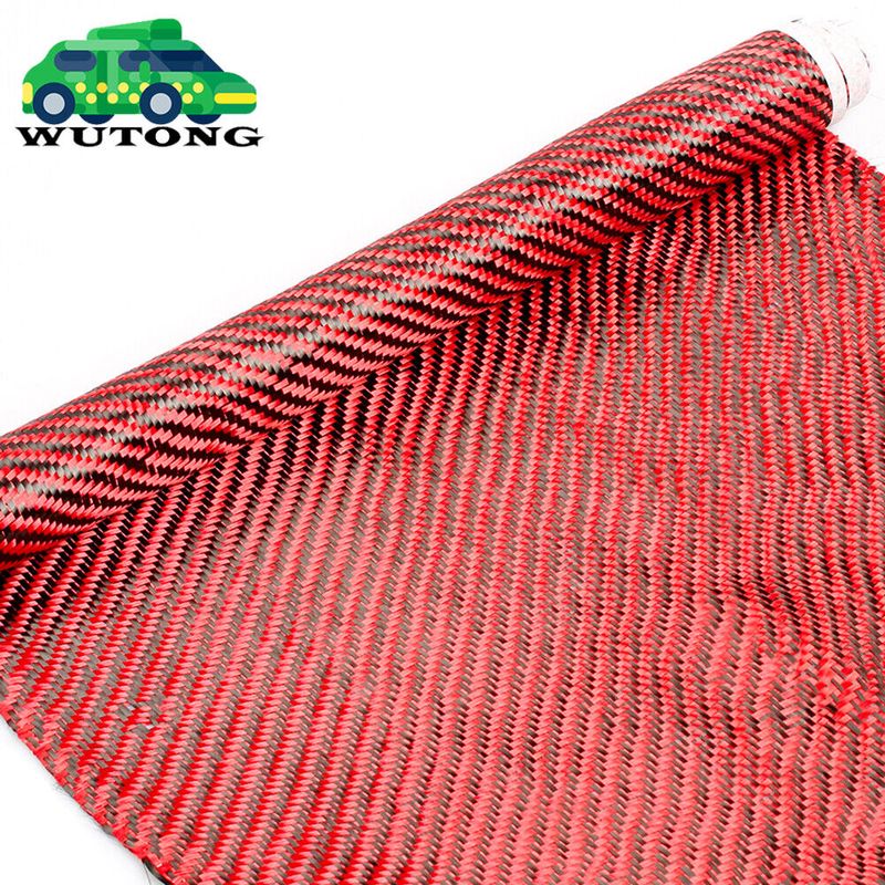 12" x 60" Carbon Fiber Cloth Roll Vinyl Wrap Fabric 2x2 Twill Weave 3k ...