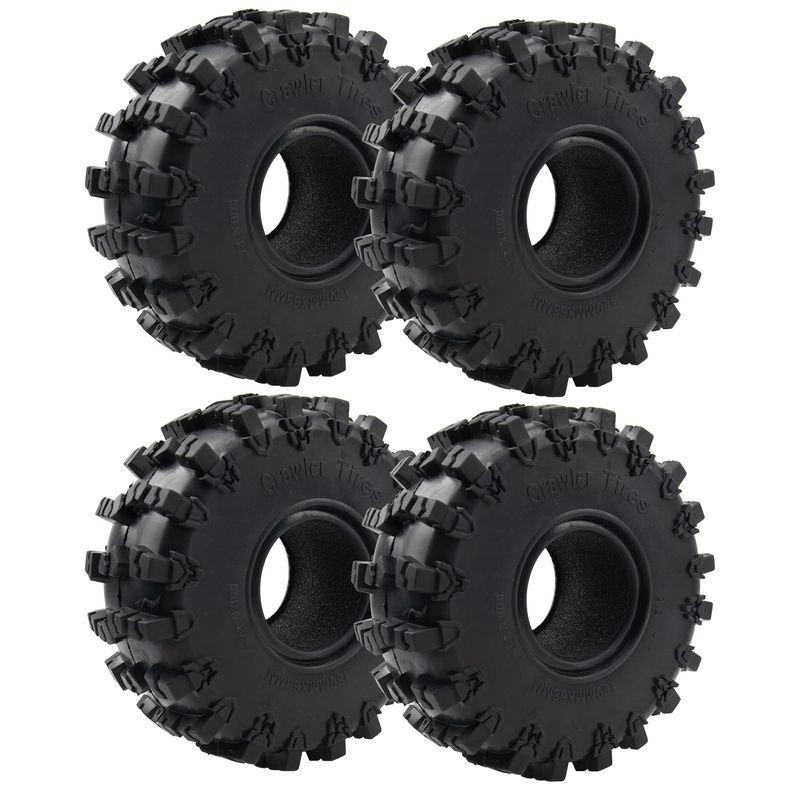 4Pcs ShareGoo Rubber 2.2" Crawler Mud Terrain Tires Super Grip Soft Tyre OD 148mm Compatible ...
