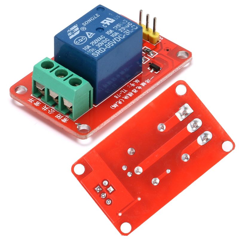 JESSINIE 5V 1 Channel Relay Module with Optocoupler for Arduino, ARM ...