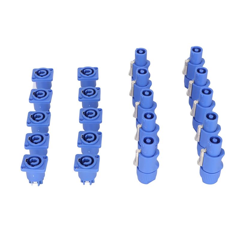 10 Sets 3 Pin Powercon Male Female Plug Aviation Connector Abs 10 Sets ...