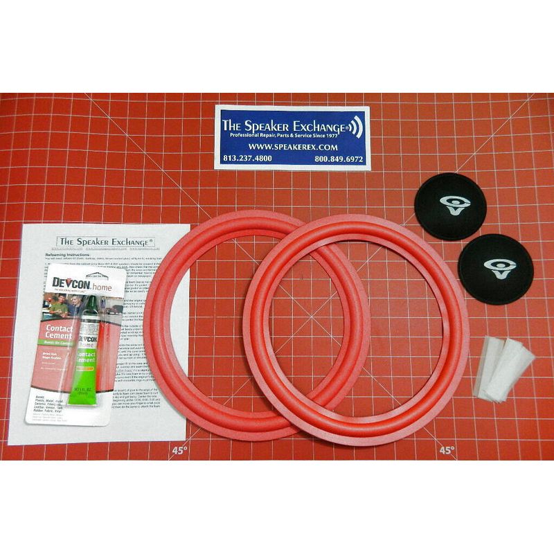 CERWIN VEGA D7, 122W2 12" Woofer Foam Edge Replacement Repair Kit ...