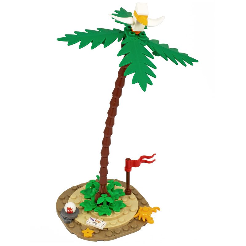 Desert Island & Palm Tree | Custom kit made with LEGO Bricks ...