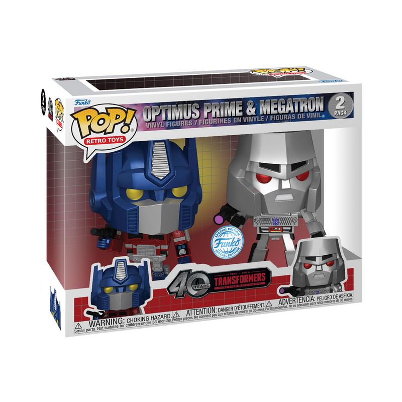 Funko Pop! Retro Toys: Transformers - Optimus Prime/Megatron 2 Pack ...