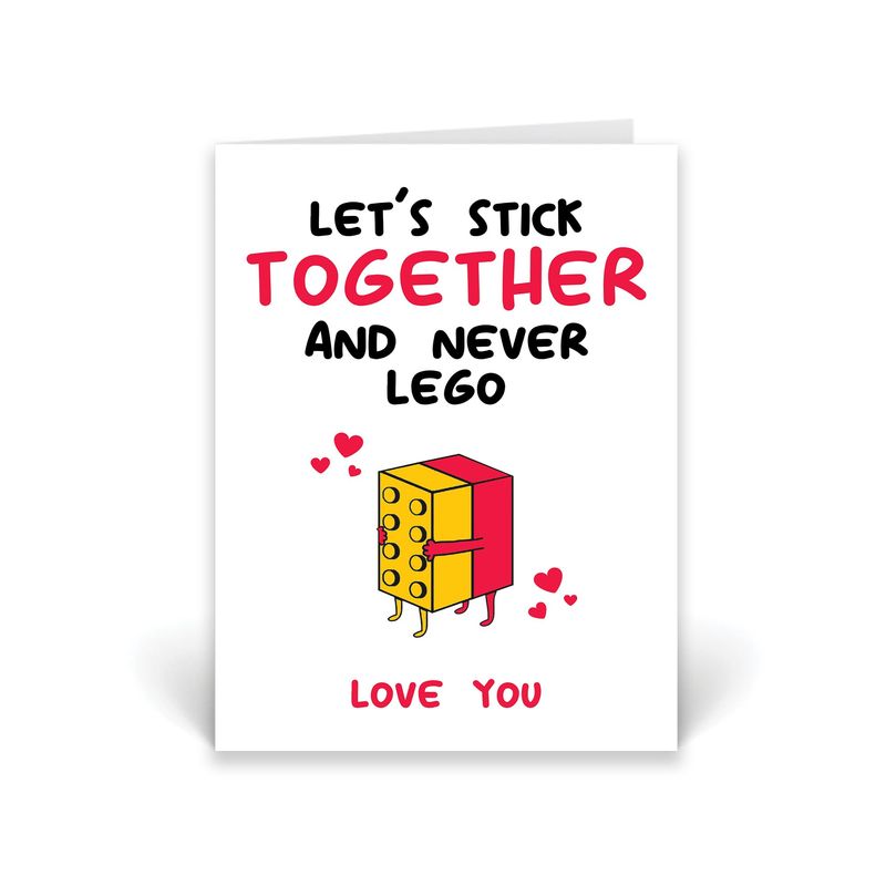 Rib ticklerz - Valentines Cute Card For Girlfriend Boyfriend Lego Hug ...