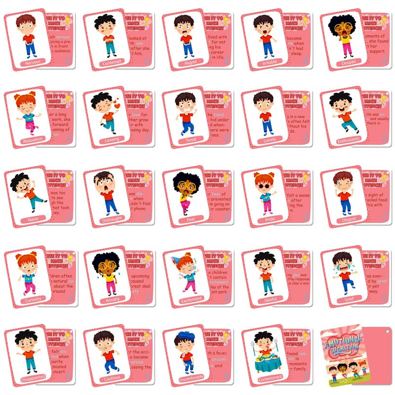 Emotion Cards - 45PCS Emotions Resources For Children, Speech And ...