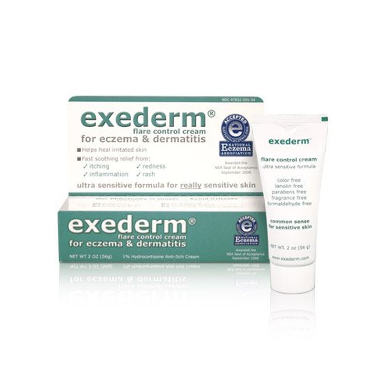 Exederm Ultra Hypoallergenic Eczema Dermatitis Flare Control Cream, NEA ...