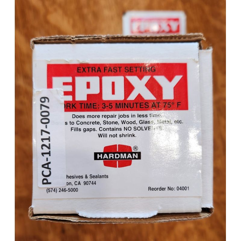 Epoxy HARDMAN Epoxy Adhesive: Double/Bubble Extra Fast Setting 50 PK ...