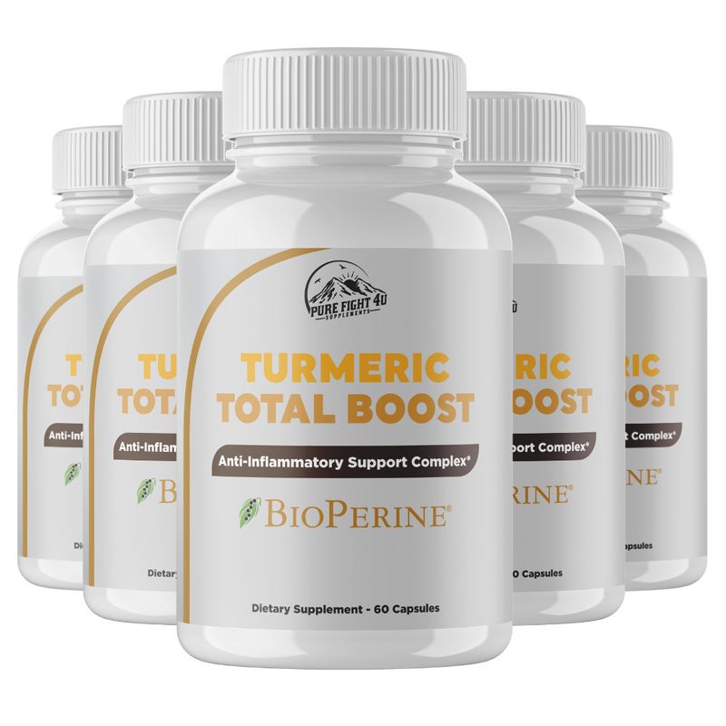 Turmeric Total Boost Anti-Inflammatory Support Complex 5 Bottles 300 ...