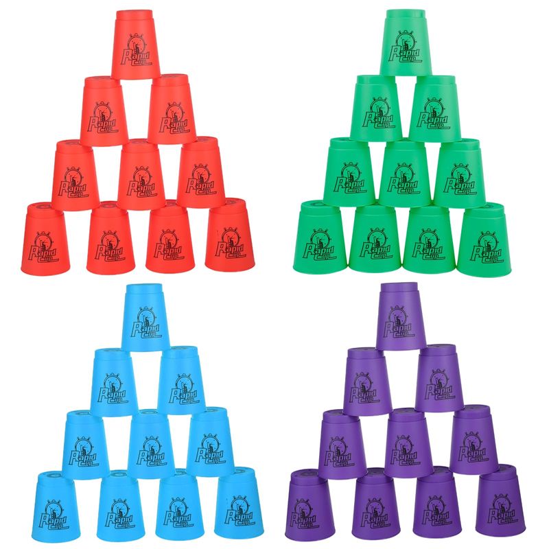 yeesport Sport Stacking Cups, 48pcs Sports Stacking Cups Speed Training ...