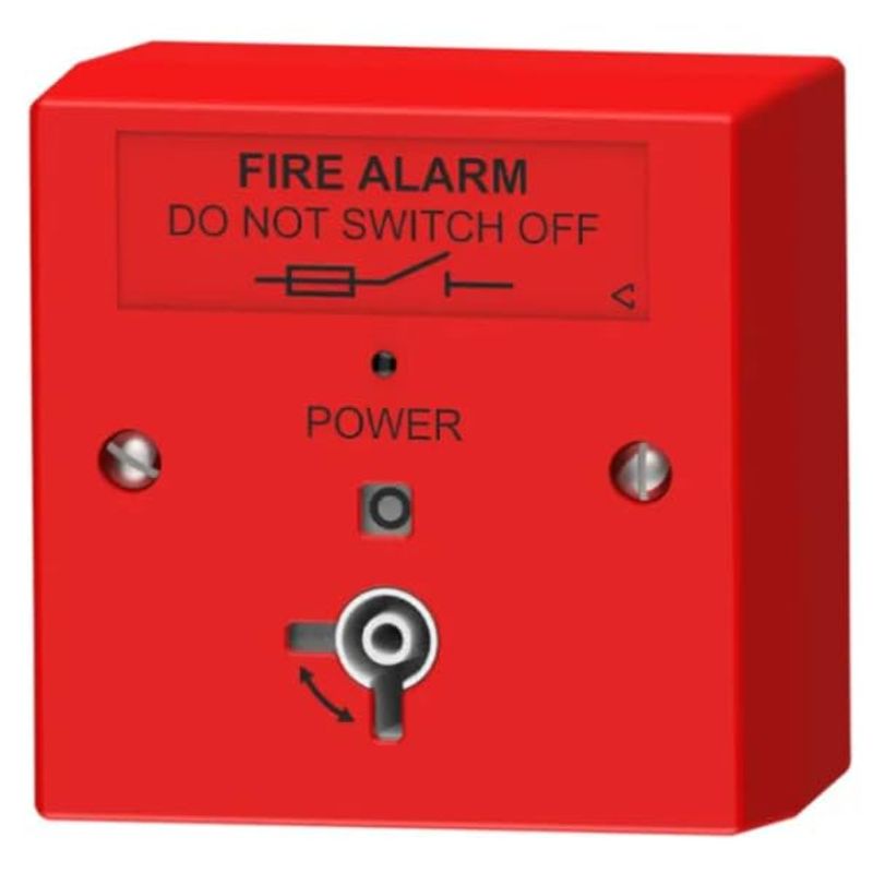 C-TEC BF326/RSL Fire Alarm Mains Isolator Keyswitch with LED, Includes ...