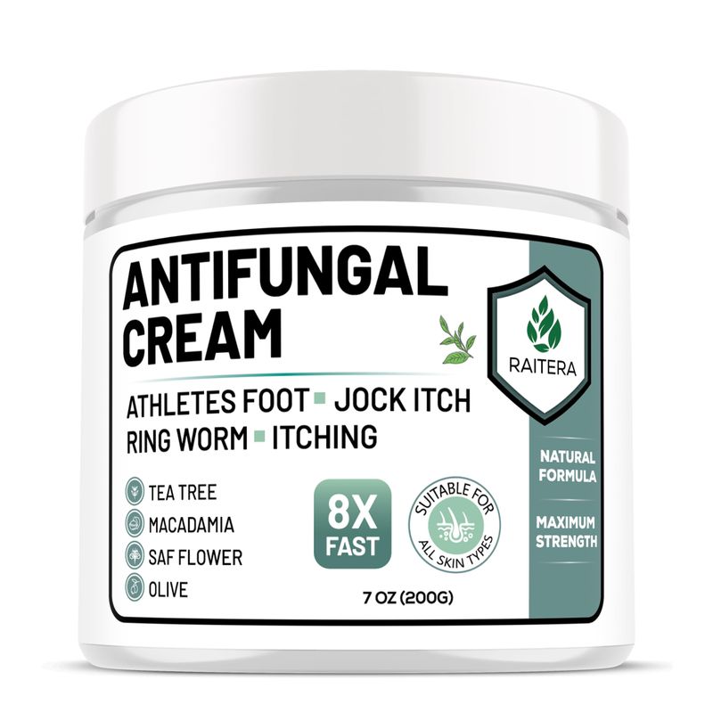 Raitera Natural Antifungal Cream For Skin, Athletes Foot Treatment ...