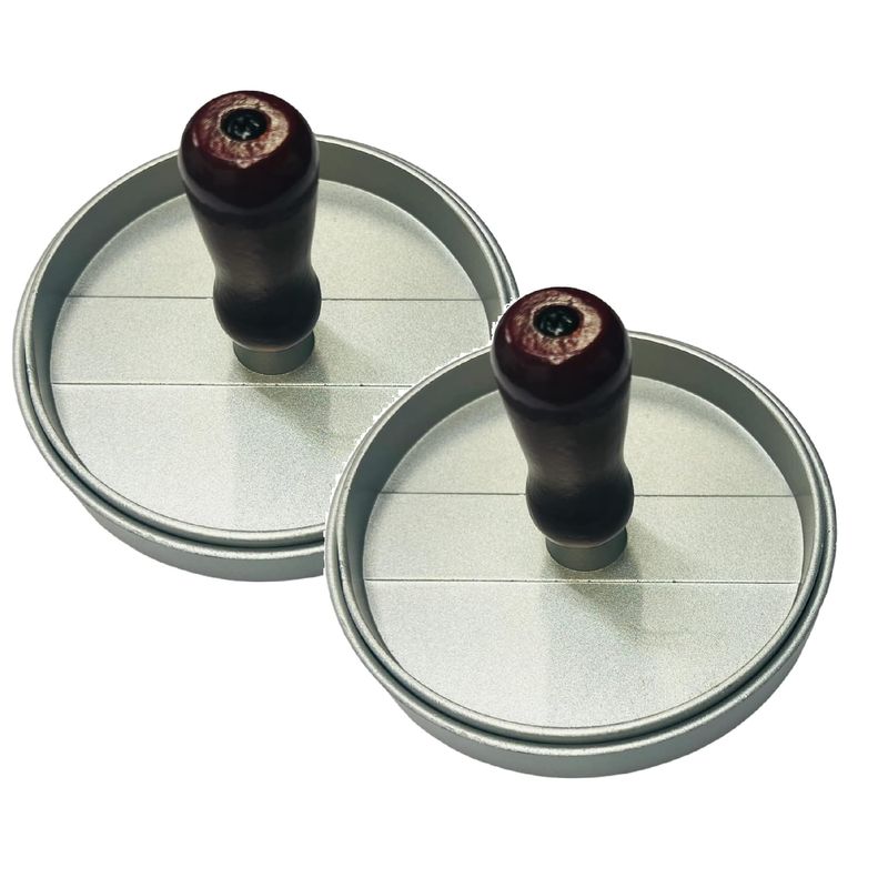 2 Sets of Burger Press, Non Stick Hamburger Press, Stainless Steel ...