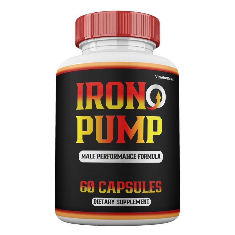 Iron Pump Blood Pills, Iron Pump ed Capsules + Max Strength for Men (1 ...