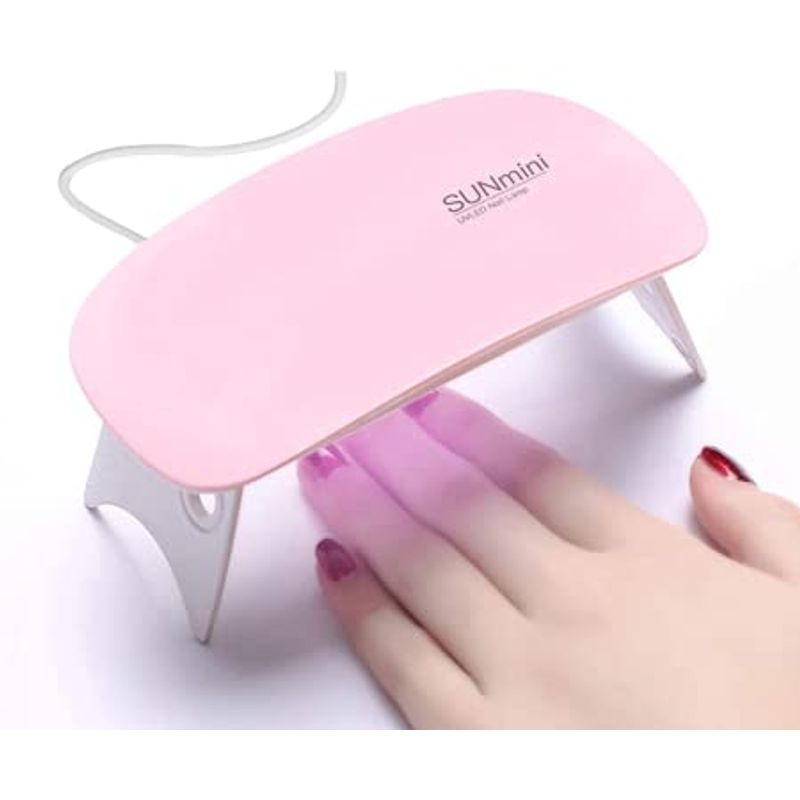 LED Mini Nail Lamp, Portable 6W USB Nail Dryer, Chrome Nail Polish ...