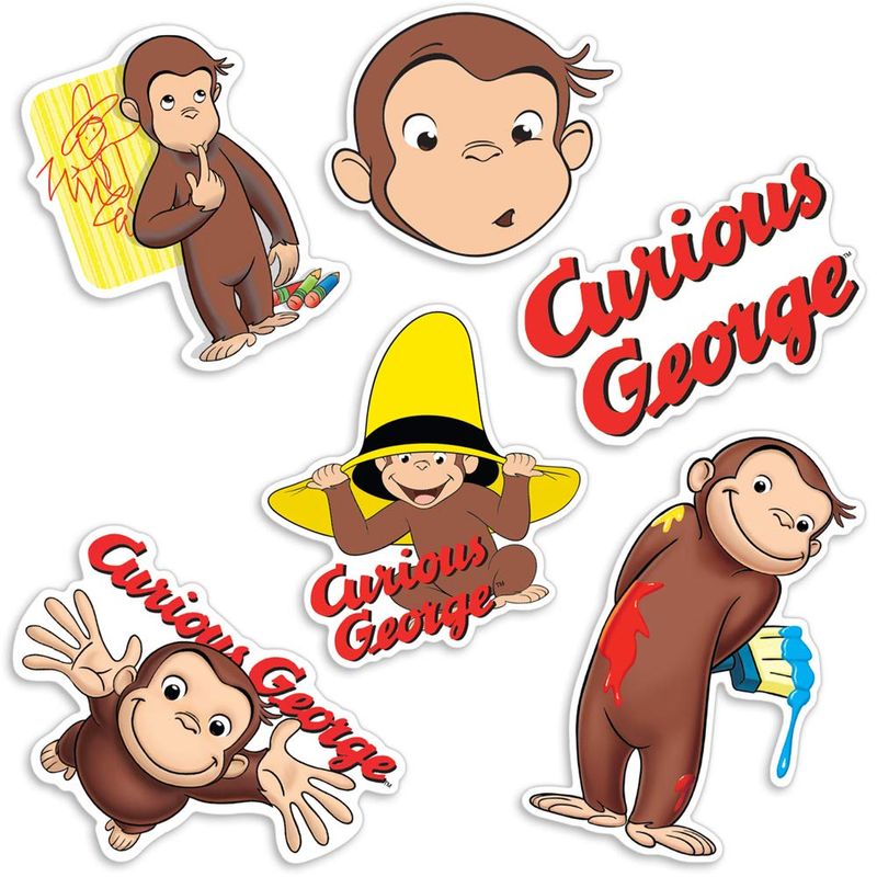 Curious George Monkey Collectible Stickers - Online Marketplace ...
