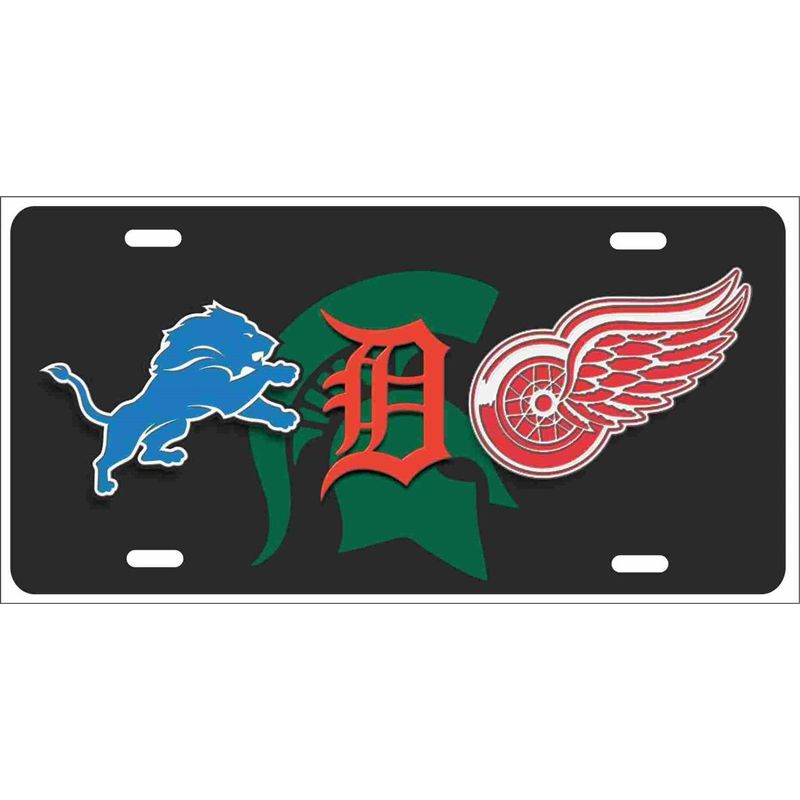 ATD Detroit Michigan State Sport Teams Combined Logo Personalized ...