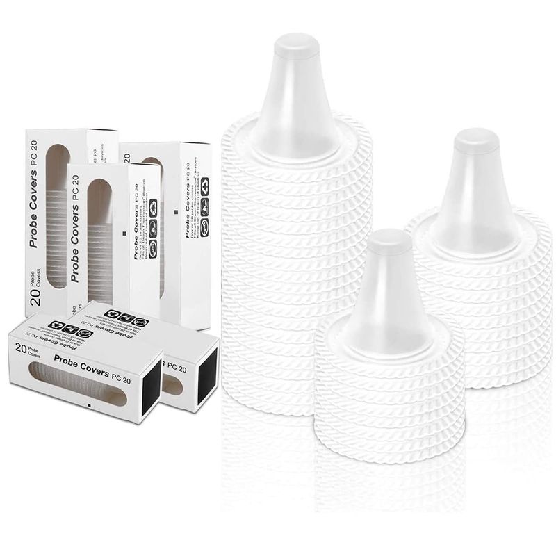 200 Pack Ear Thermometer Probe Covers - Replacement Tips, Lens Filters ...