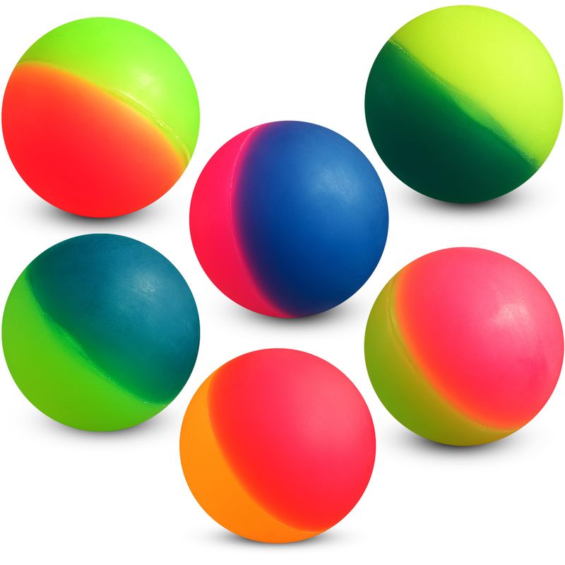 Bedwina Jumbo Super Bouncy Balls - (Pack of 6) 2.35 Inch Balls for Kids ...