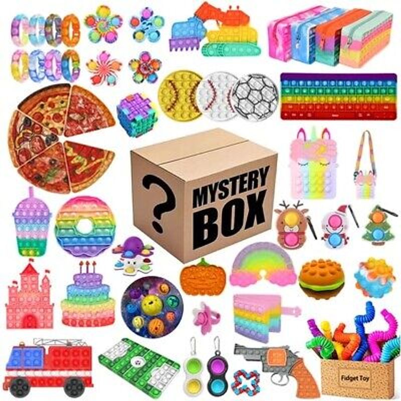 Pop It Fidget Stress Relief Sensory Toy Lot Of 10 Mistery - Online ...